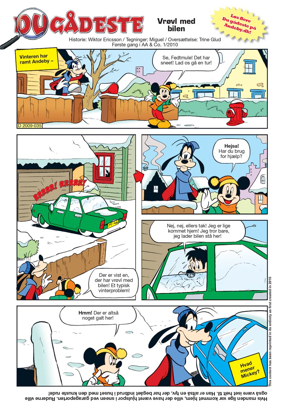 Du Gådeste: Vrøvl med bilen | Anders And