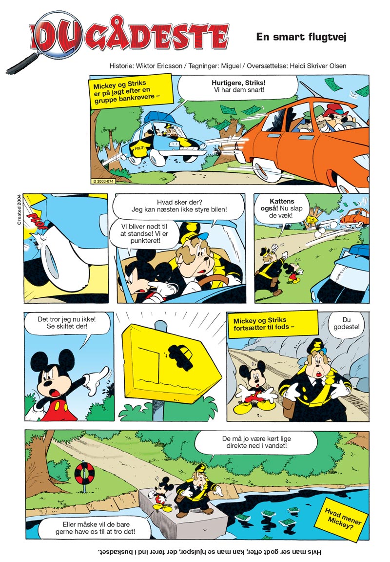 Du Gådeste: En smart flugtvej | Anders And